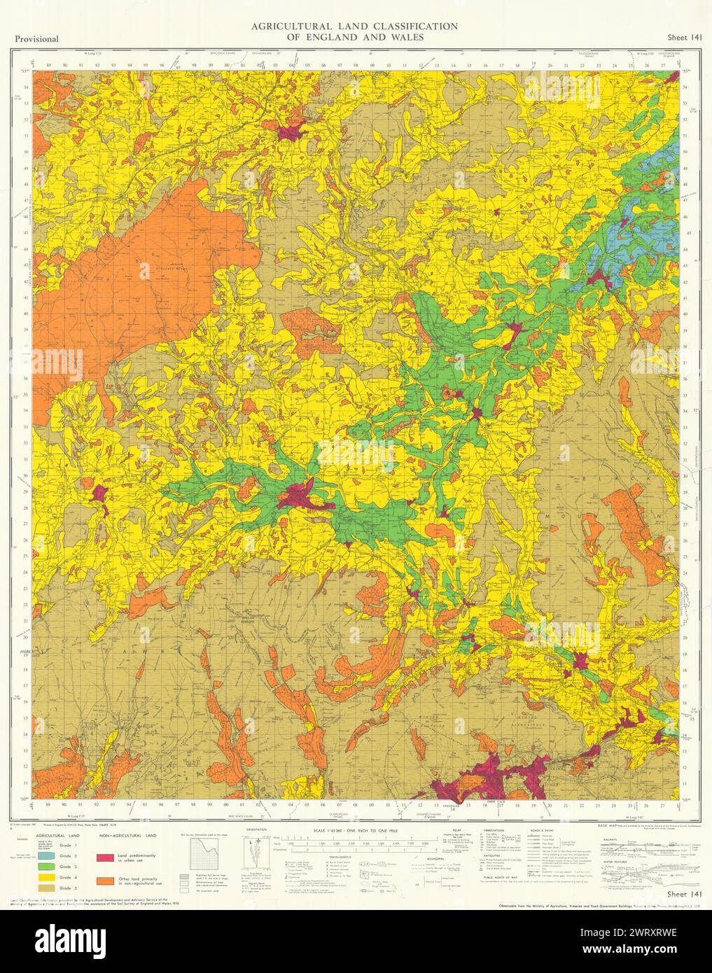 Agricultural Land Classification 141 Brecon Beacons. Wye. Mynydd Epynt ...