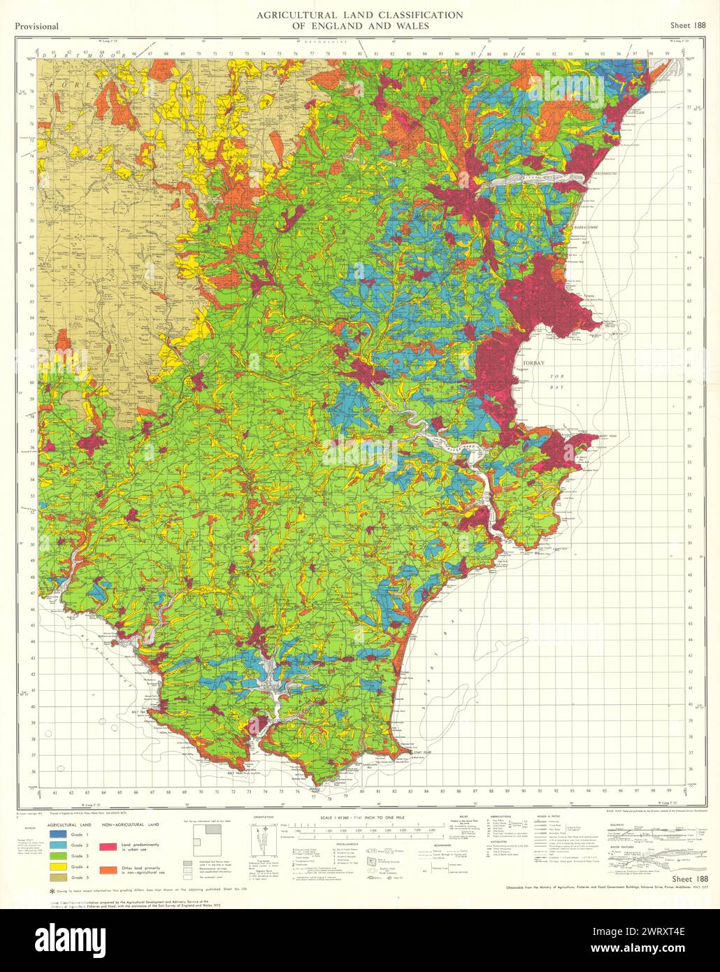 Map of south hams hi-res stock photography and images - Alamy