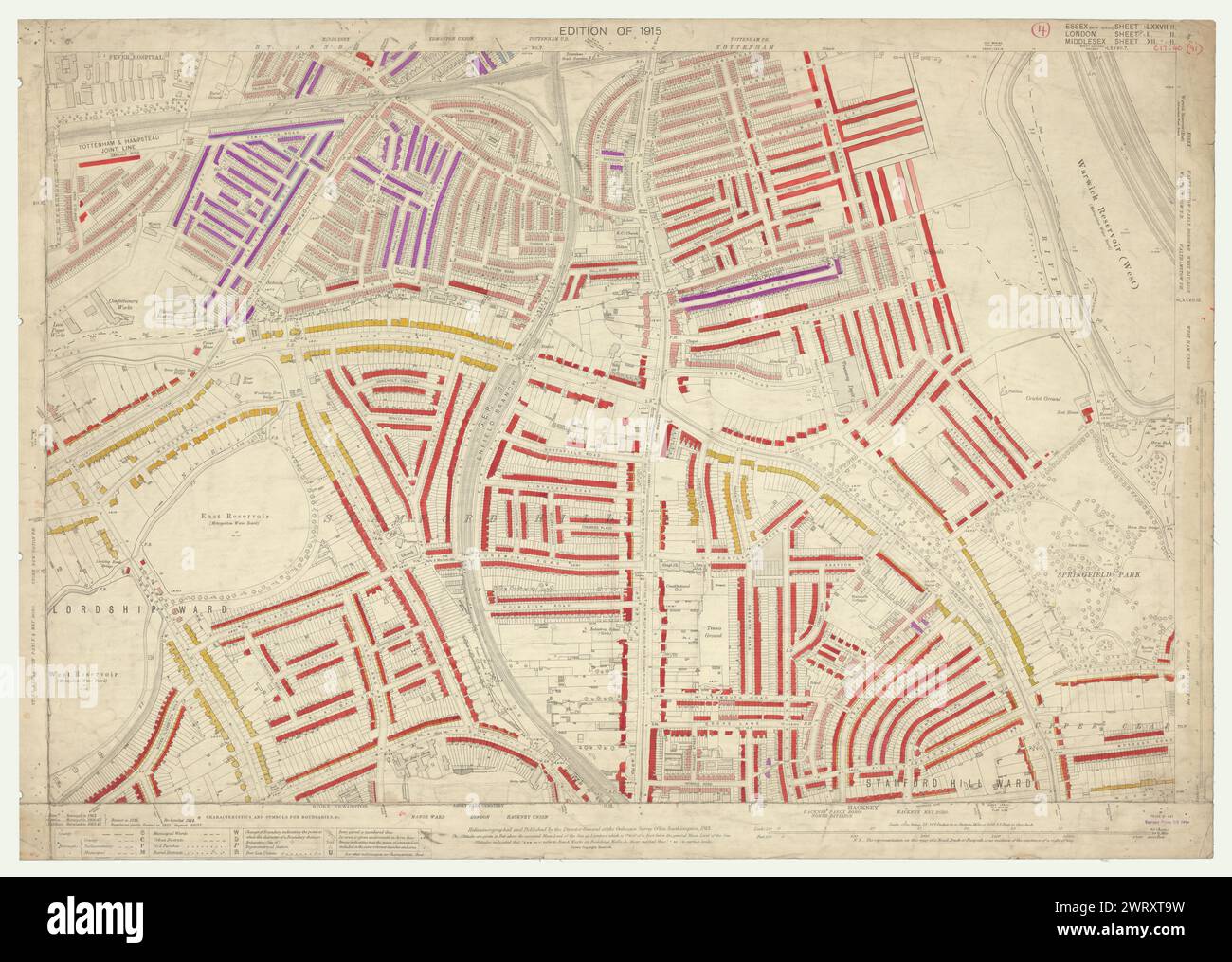 LSE POVERTY OS PROOF MAP South Tottenham Stamford Hill Upper Clapton ...
