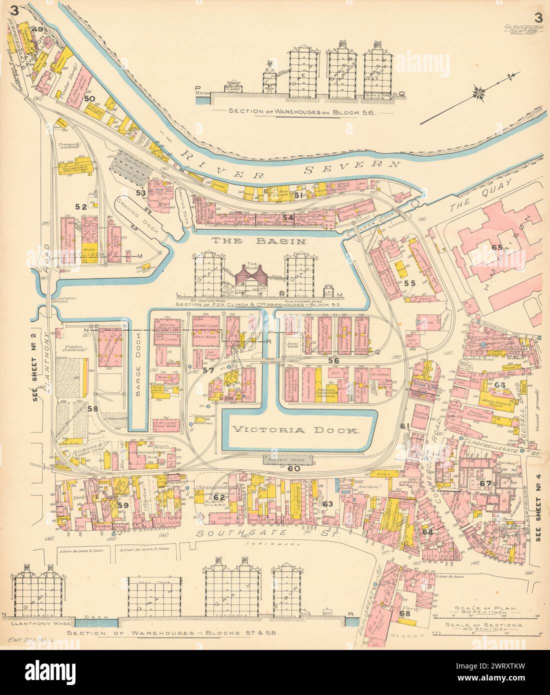 Gloucester Docks & Warehouses. Basin & Victoria Dock. Goad Insurance ...