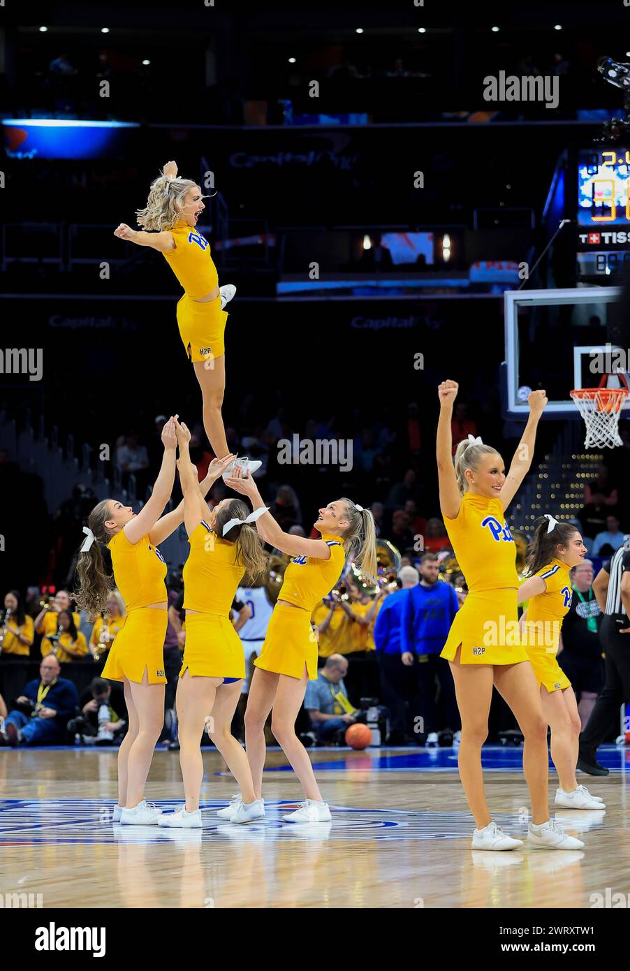 March 14, 2024: Pittsburgh cheerleaders perform for the crowd during an ...