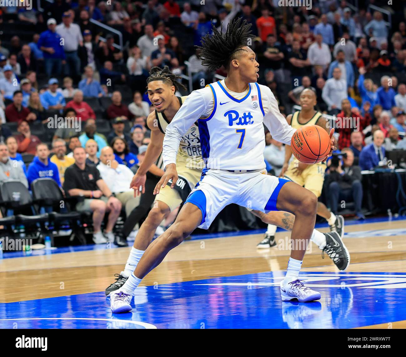 March 14, 2024: Pitt Panthers Guard (7) Carlton Carrington during an ...