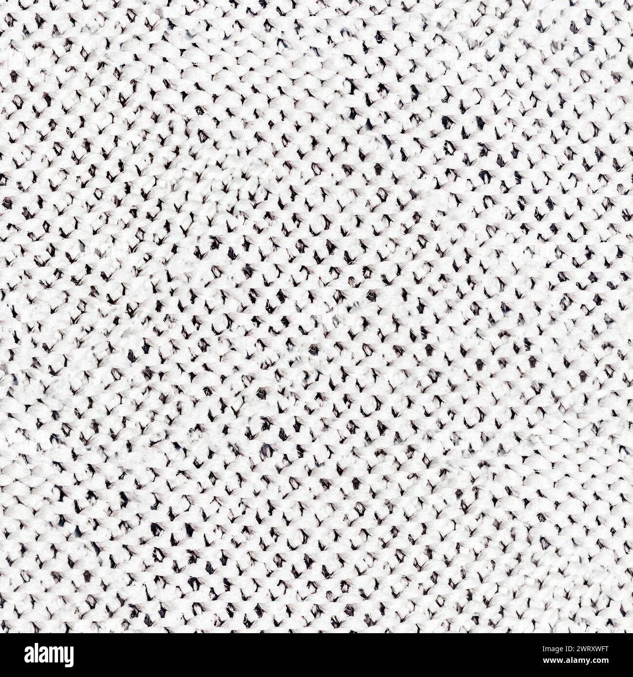 Seamless texture photo of white colored woolen net material Stock Photo ...