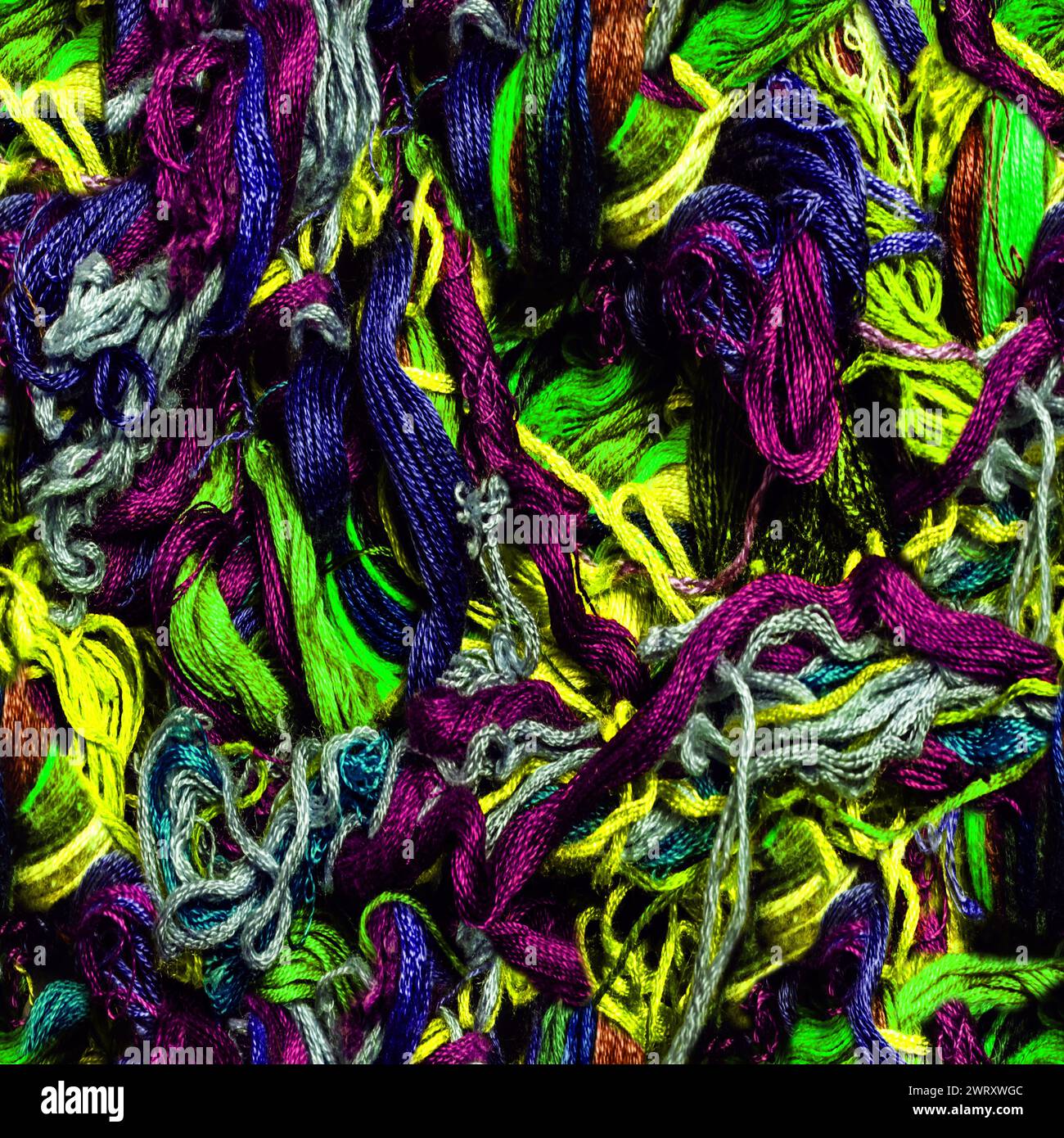 Seamless texture photo of multicolored yarn material Stock Photo - Alamy