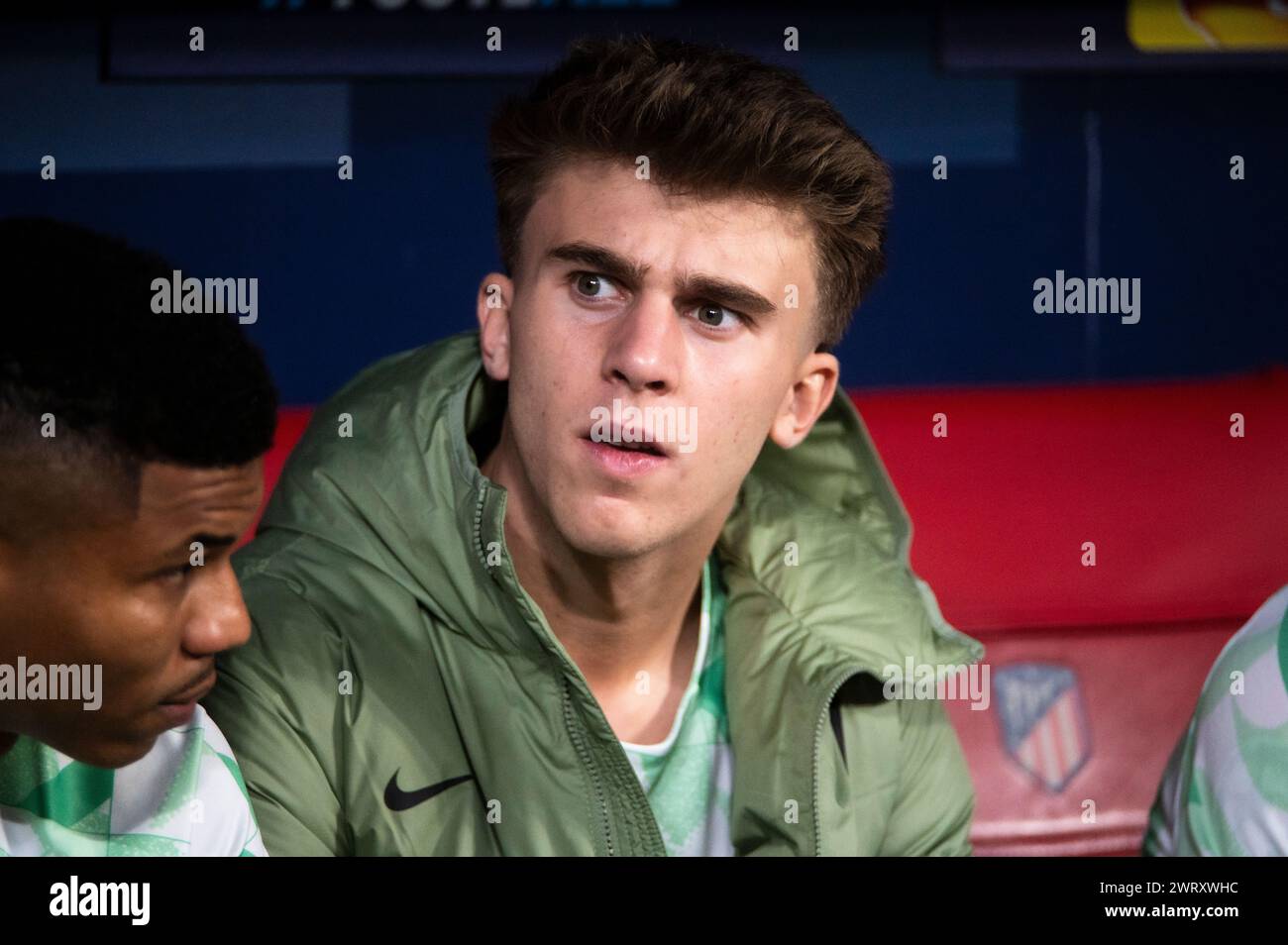 Pablo Barrios of Atletico Madrid seen before the UEFA Champions League ...