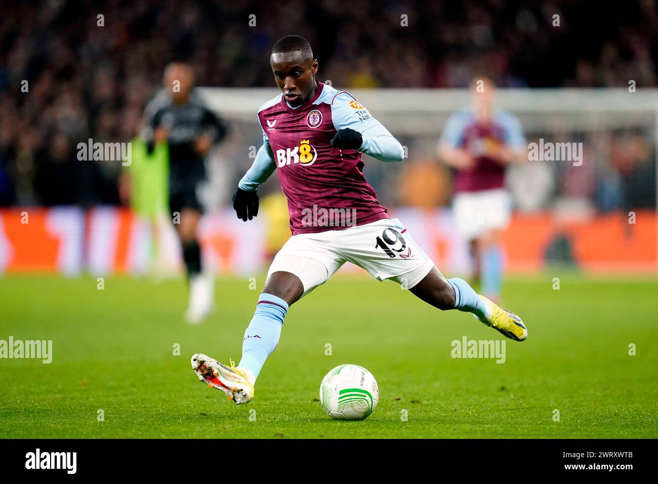 Aston Villa's Moussa Diaby during the UEFA Europa Conference League ...