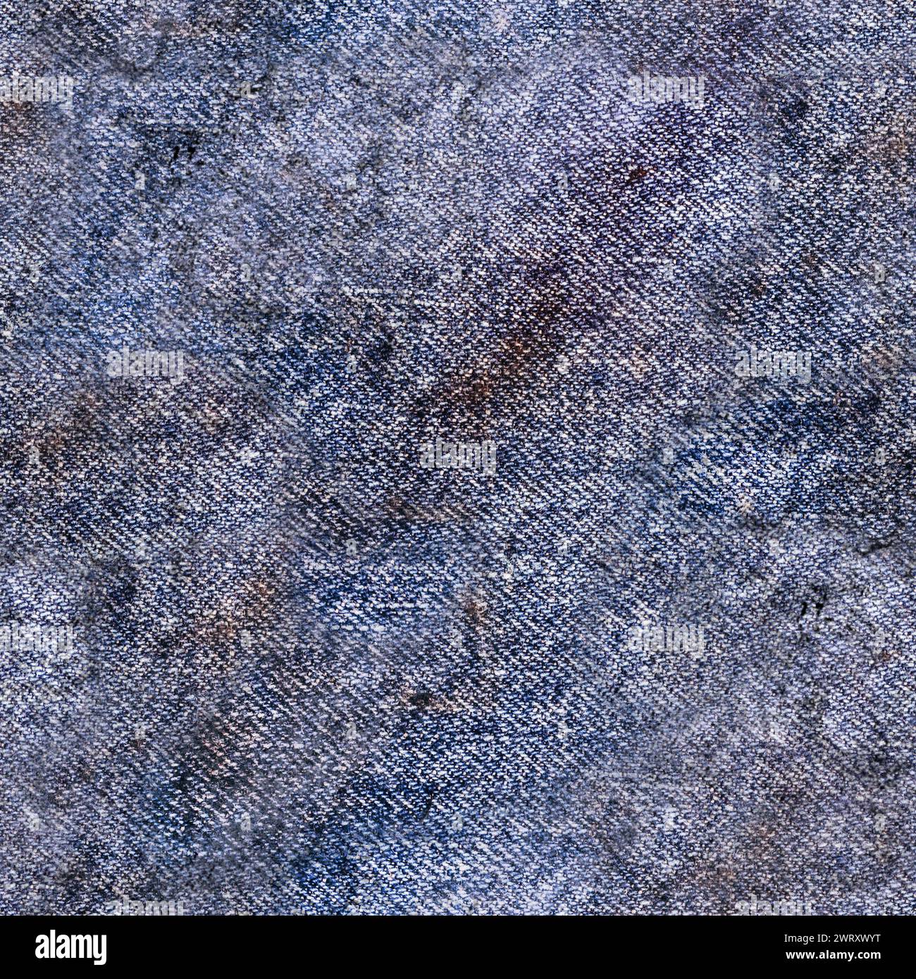 Seamless texture photo of blue colored dirty denim or jeans material ...