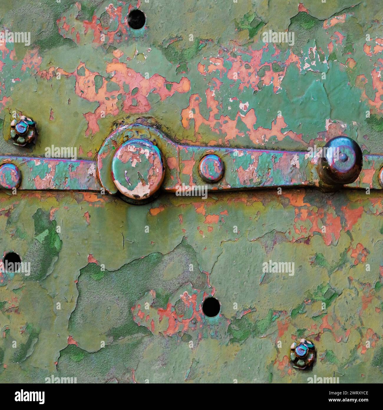 Seamless texture photo of rusty and worn armored green colored vehicle surface Stock Photo - Alamy