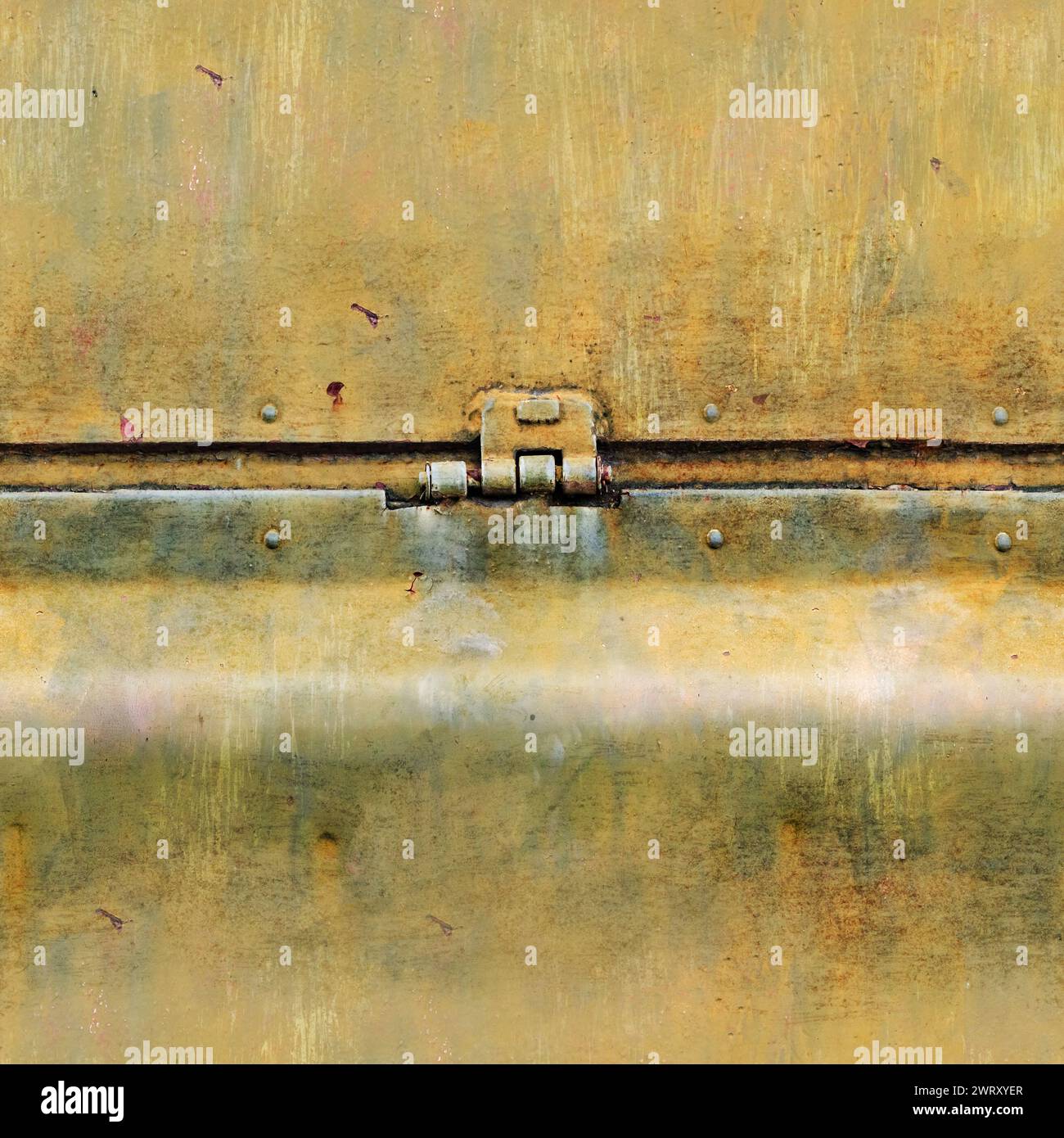 Seamless texture photo of rusty and worn armored vehicle plates with ...