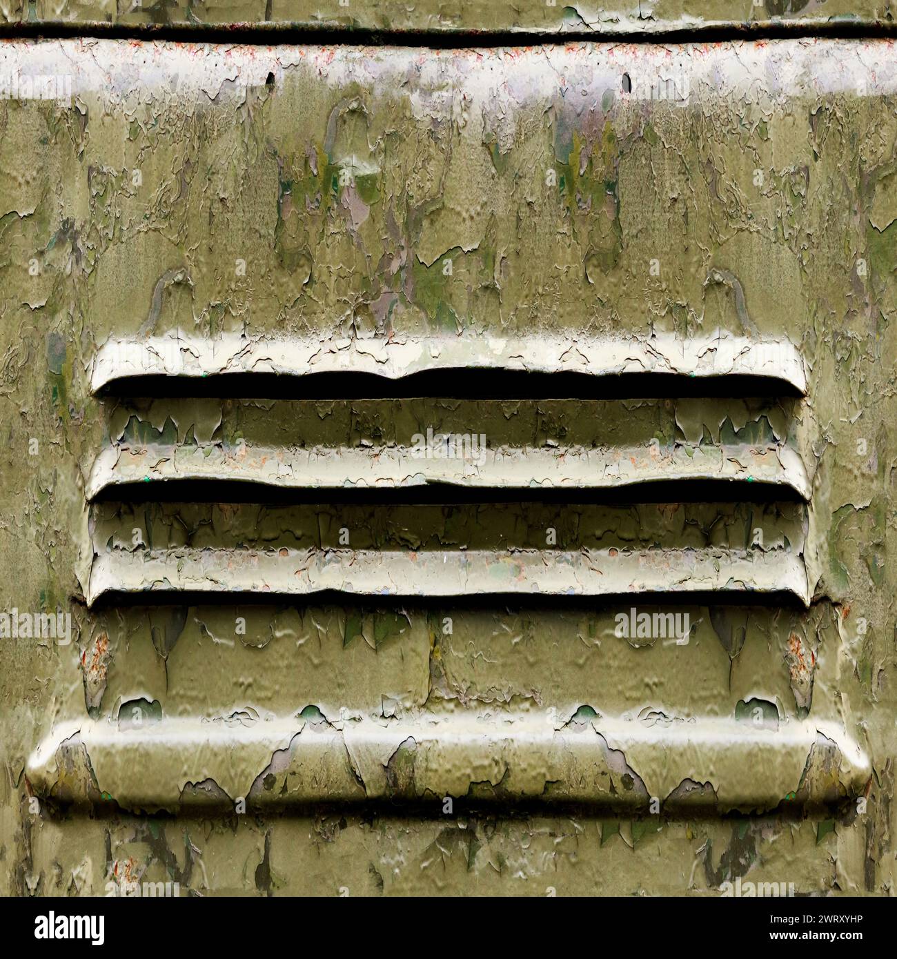 Seamless texture photo of rusty and worn green colored armored vehicle ...