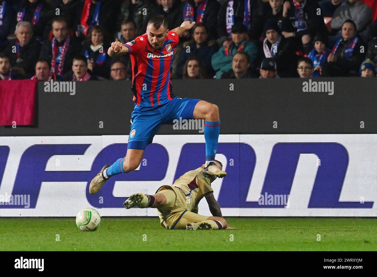 Pilsen, Czech Republic. 14th Mar, 2024. Tomas Chory of Viktoria Plzen ...