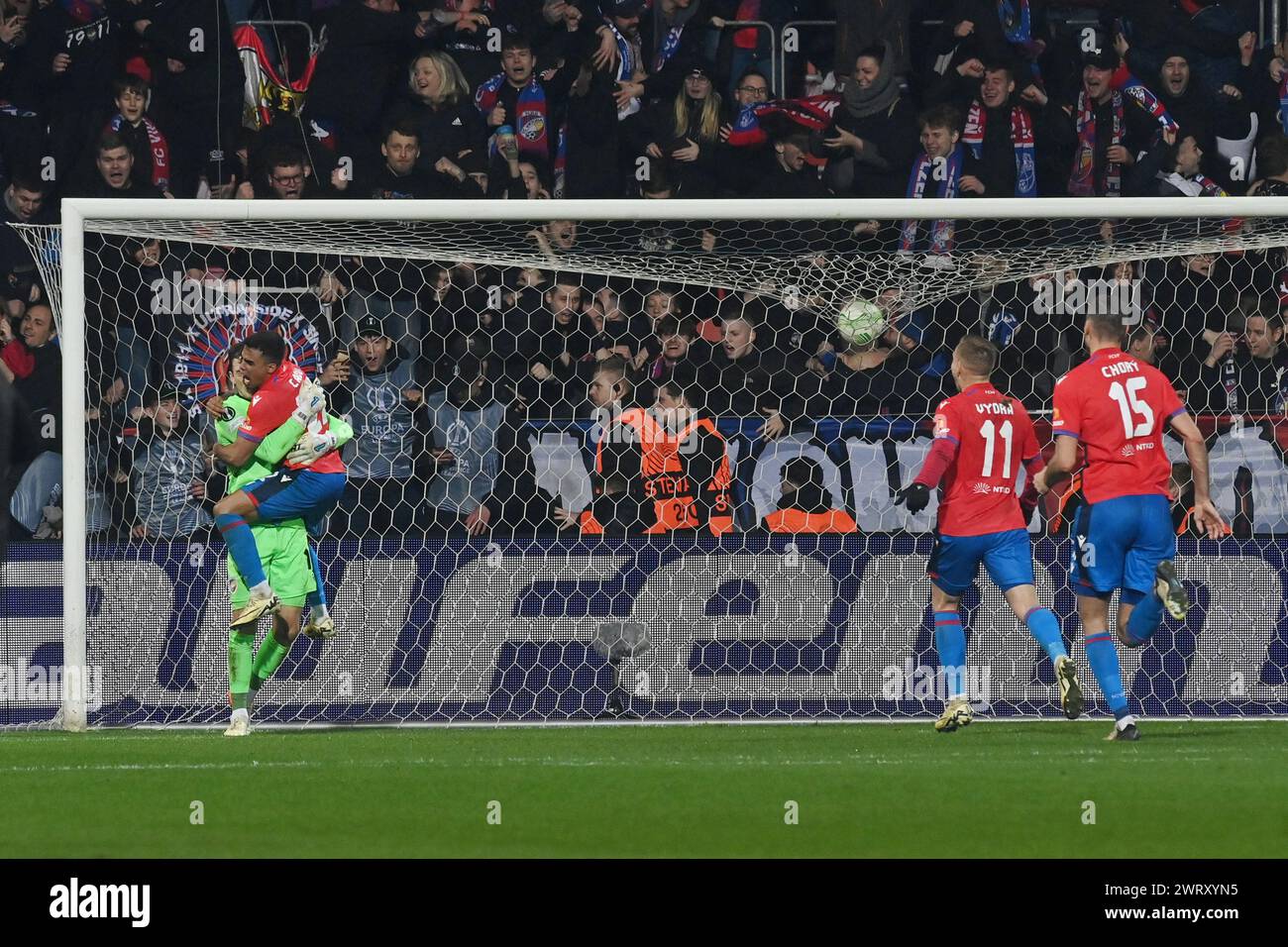 Pilsen, Czech Republic. 14th Mar, 2024. (L-R) Martin Jedlicka, Lopez ...