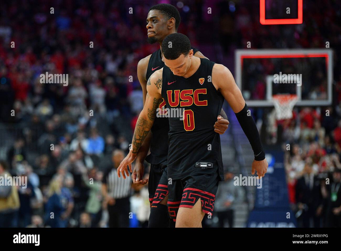 LAS VEGAS, NV - MARCH 14: USC Trojans forward Joshua Morgan (24 ...