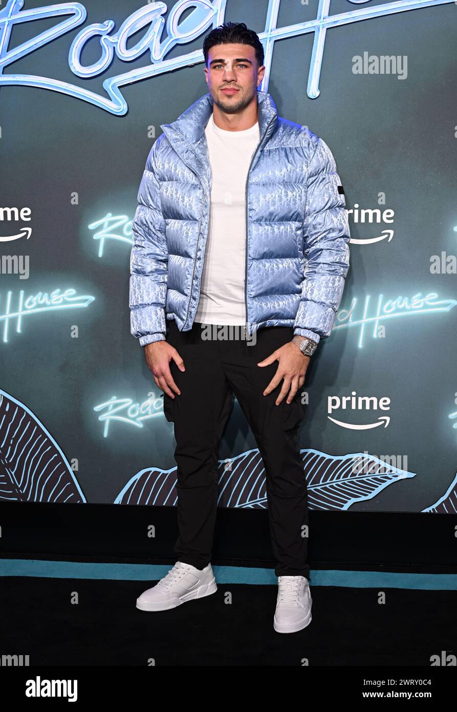 London, UK. March 14th, 2024. Tommy Fury arriving at the Road House UK ...