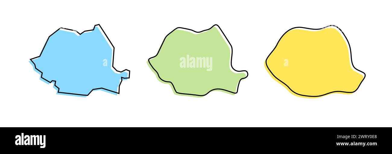 Romanian maps Stock Vector Images - Alamy