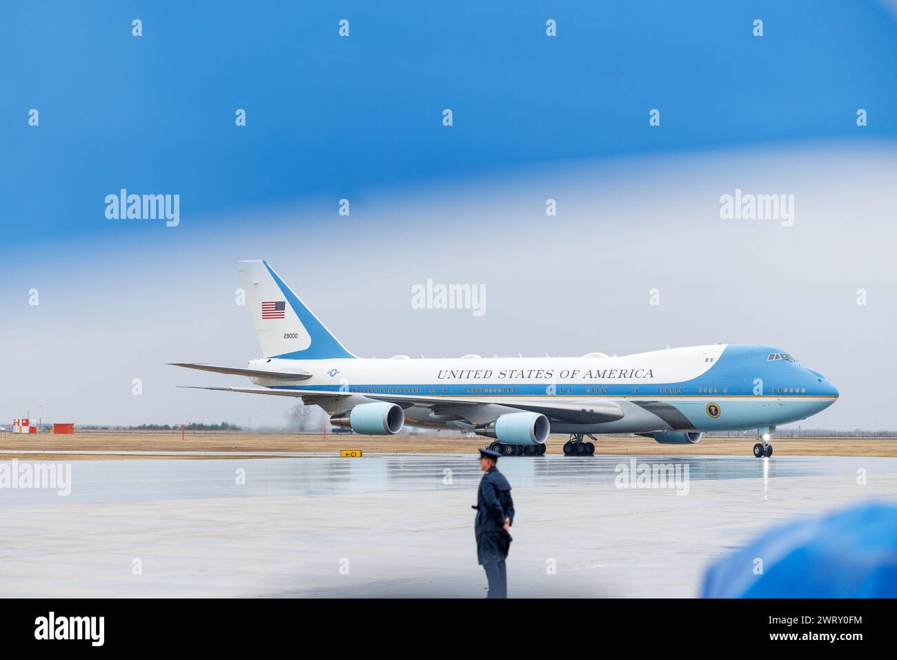 Saginaw, USA. 14th Mar, 2024. President Joe Biden arrives in Saginaw ...