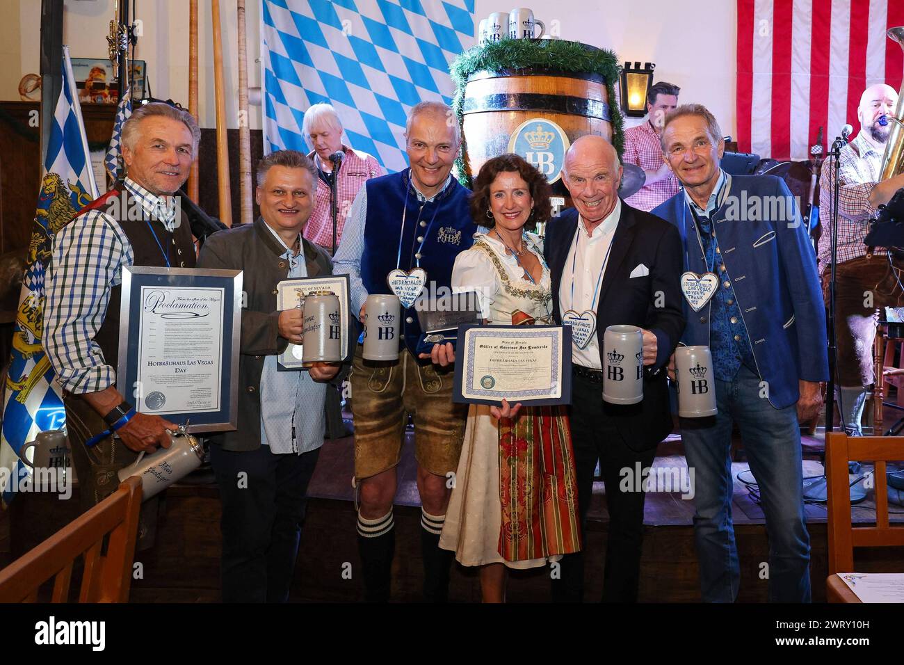 l-r: Klaus Gastager - Vice President - Hofbrauhaus Las Vegas, Vice ...
