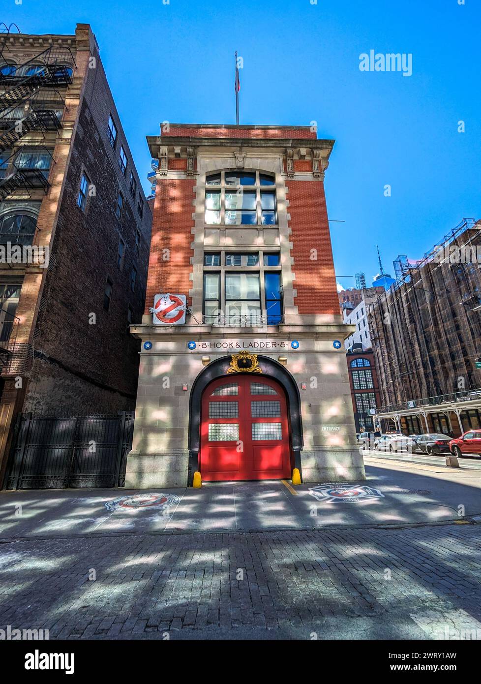 New York, NY - Febraury 19 2024: Ghostbusters firehouse in New York ...
