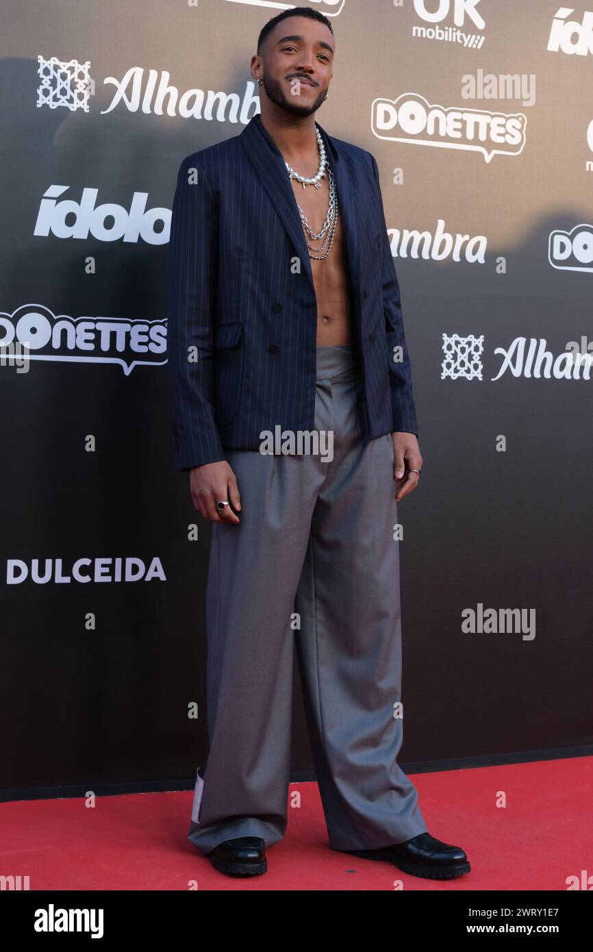 Omar poses at the photocall of the Idolo Awards 2024 at the Principe ...