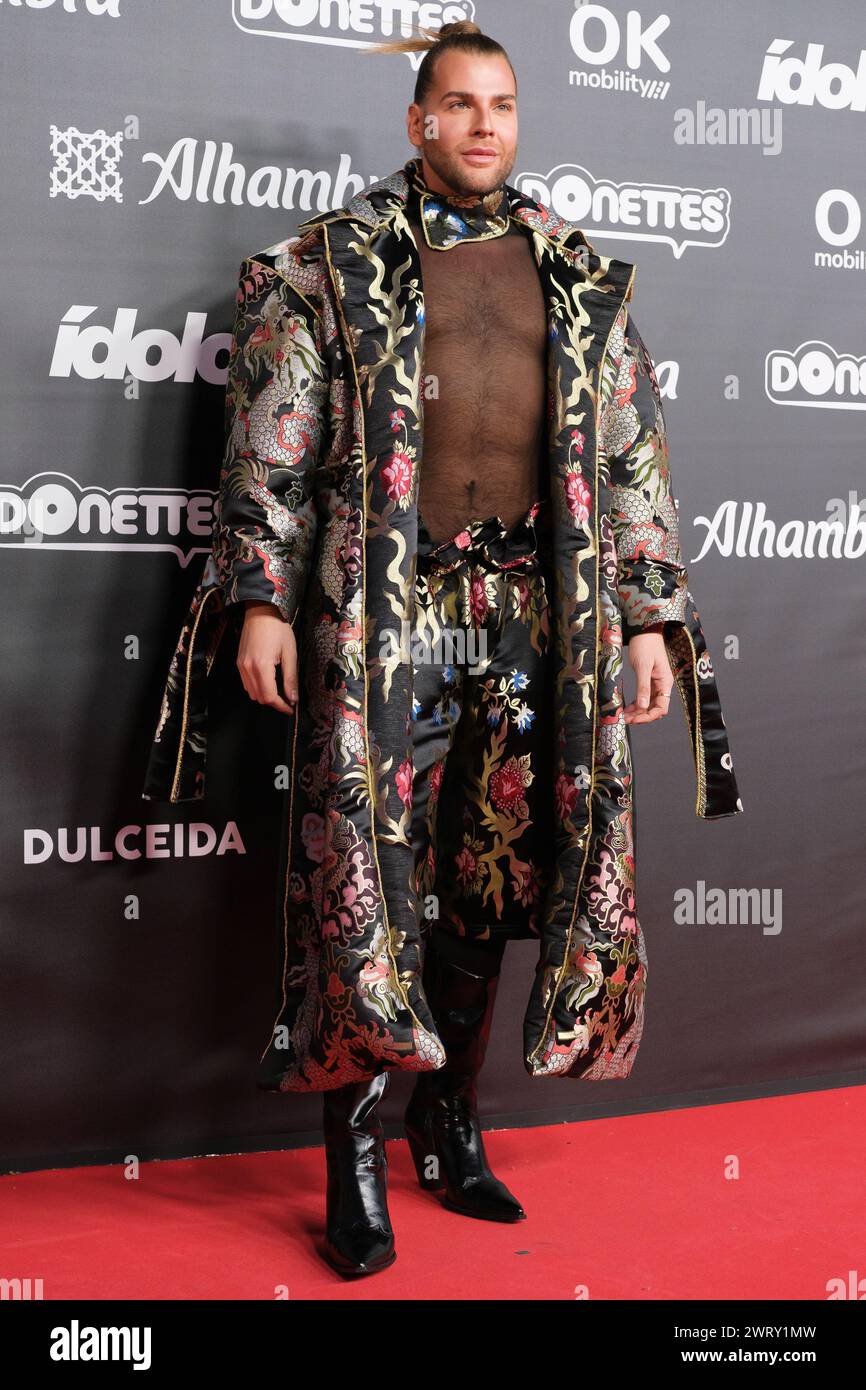 duardo Navarrete poses at the photocall of the Idolo Awards 2024 at the ...