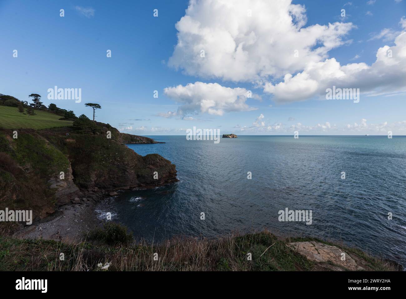 Beautiful view by the Thatcher Point, Torquay, Devon Stock Photo - Alamy