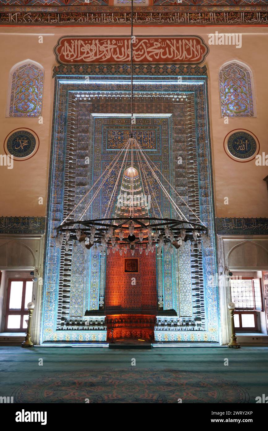 BURSA, TURKIYE - JUNE 30, 2023: Yesil Mosque on the east side of Bursa ...