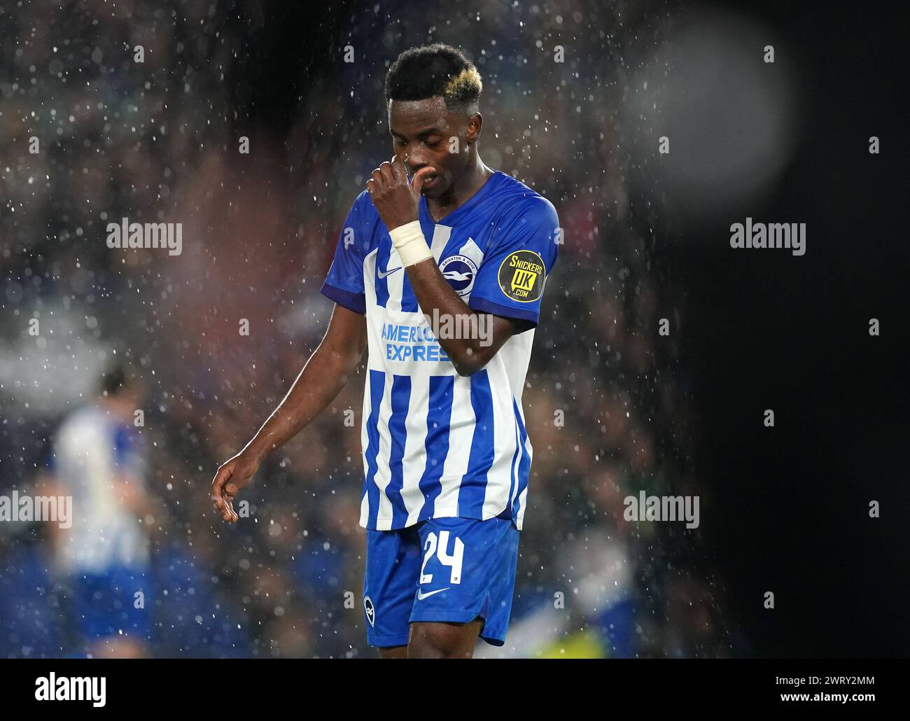 Brighton and Hove Albion's Simon Adingra during the UEFA Europa League ...