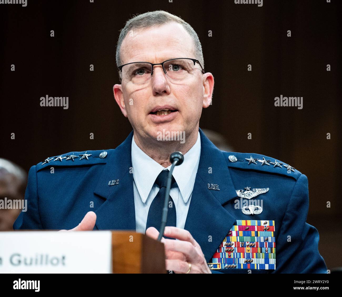 Washington, United States. 14th Mar, 2024. General Gregory Guillot ...