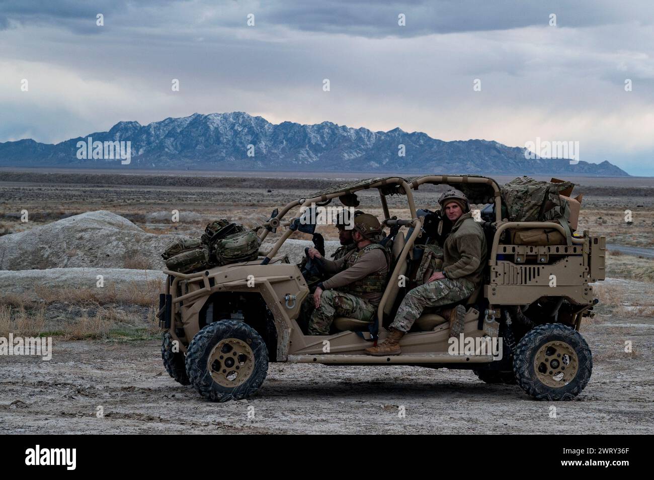 U.S. Air Force Airmen assigned to the 209th Special Operations Civil ...