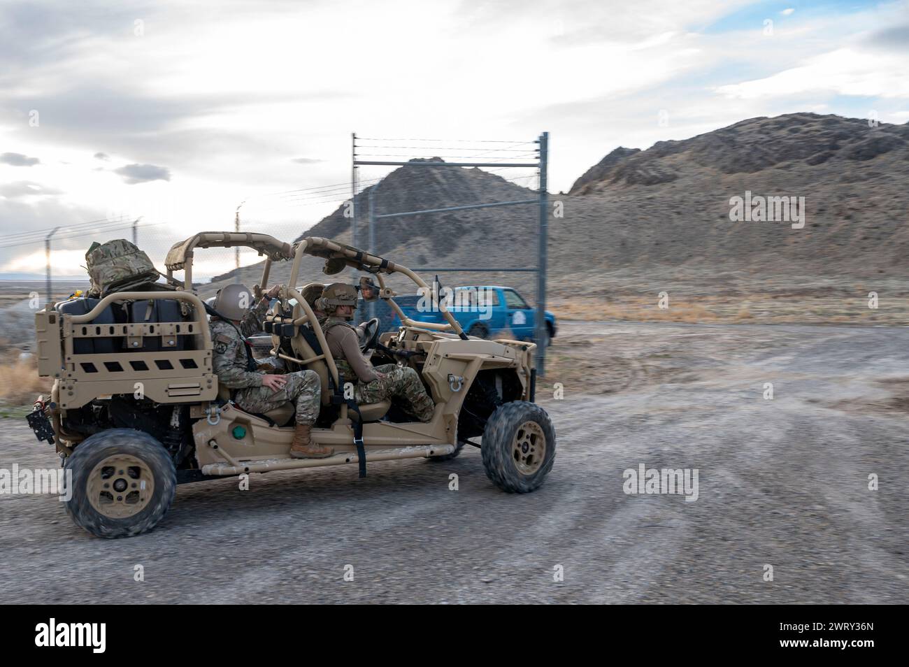 U.S. Air Force Airmen assigned to the 209th Special Operations Civil ...