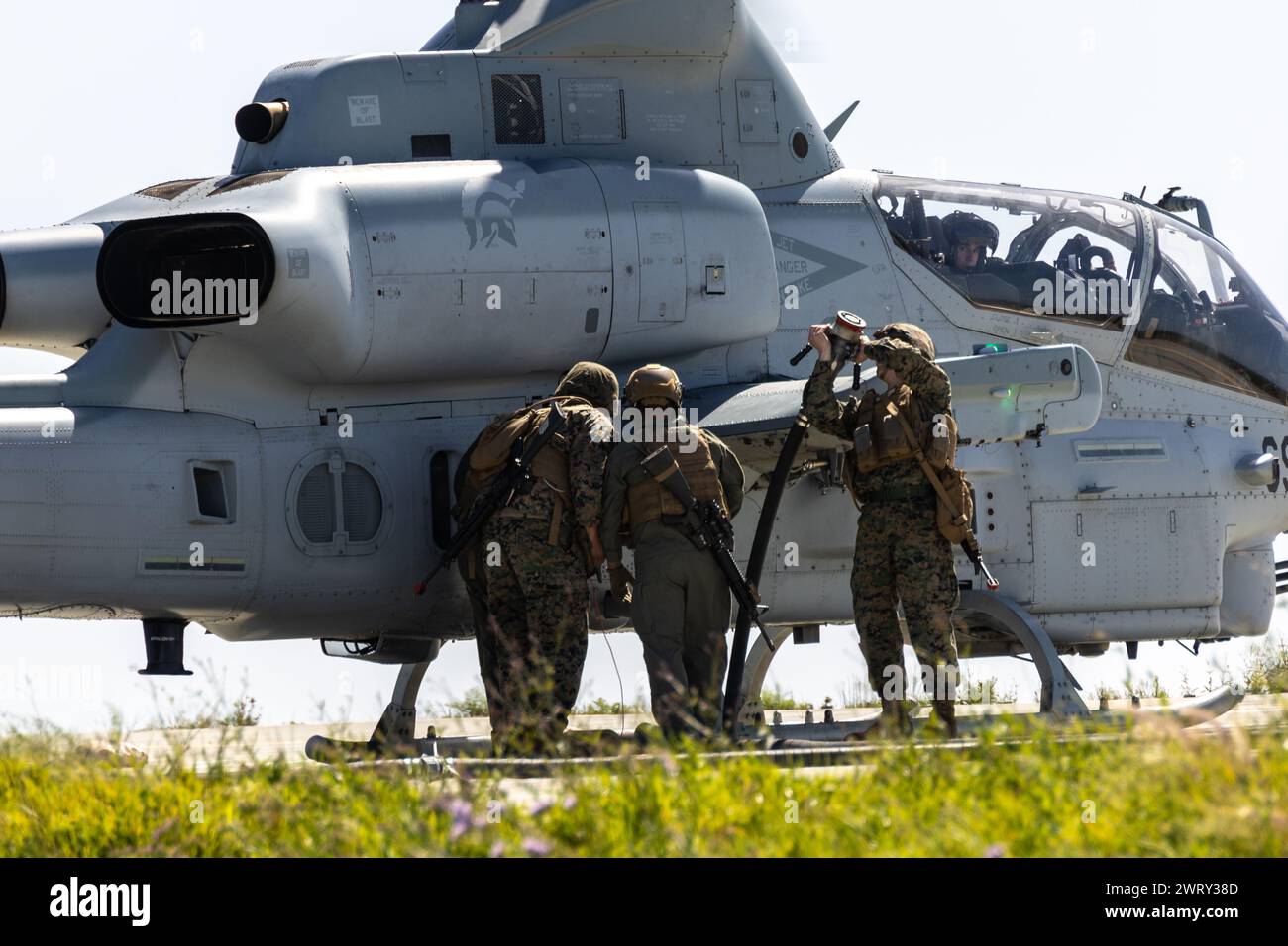 U.S. Marines with Marine Wing Support Squadron (MWSS) 471, Marine ...