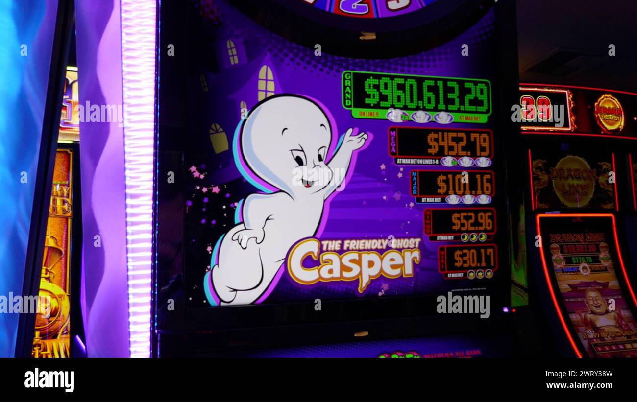 Las Vegas, Nevada, USA 7th March 2024 Casper the Friendly Ghost Slot ...