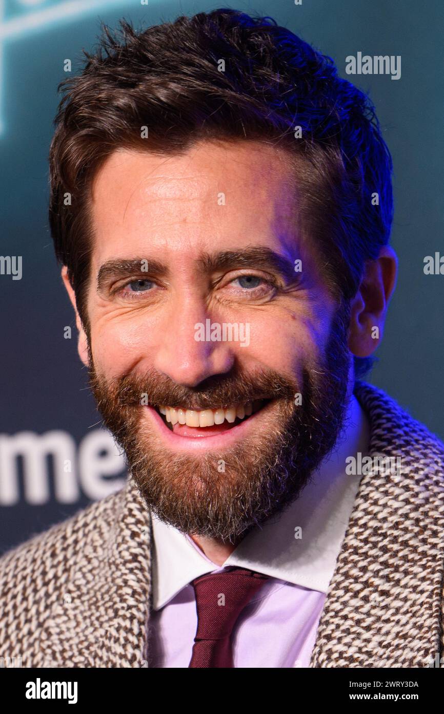 London, UK. 14 March 2024. Jake Gyllenhaal attending a screening for Road House at the Curzon ...
