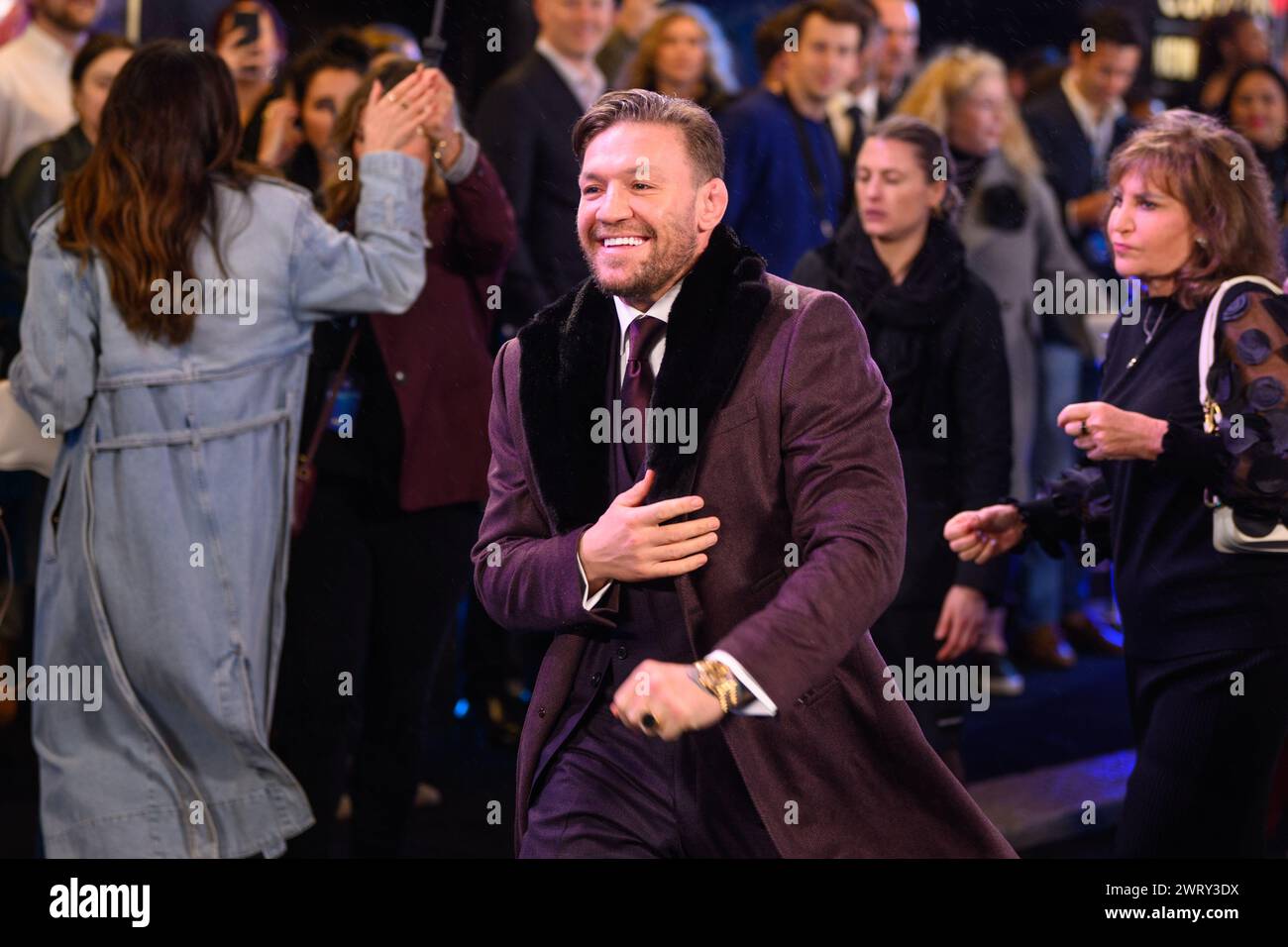 London, UK. 14 March 2024. Conor McGregor attending a screening for ...