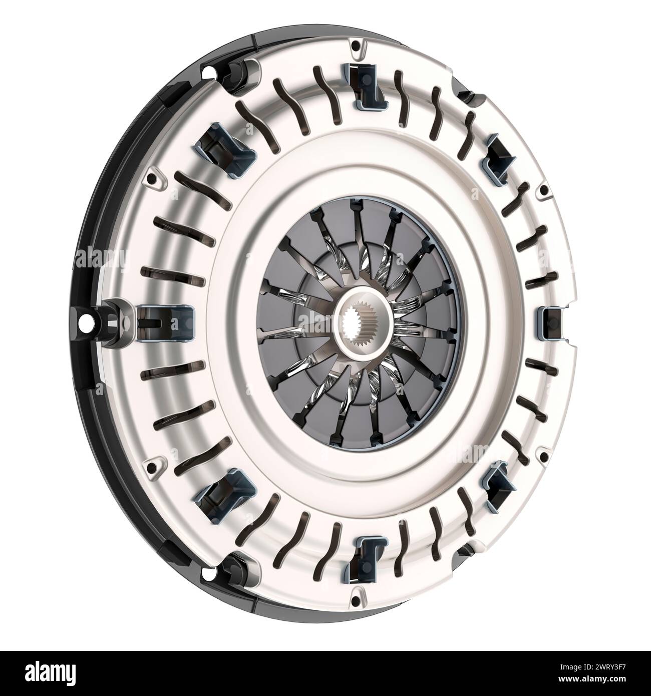 Car clutch, 3D rendering isolated on white background Stock Photo - Alamy
