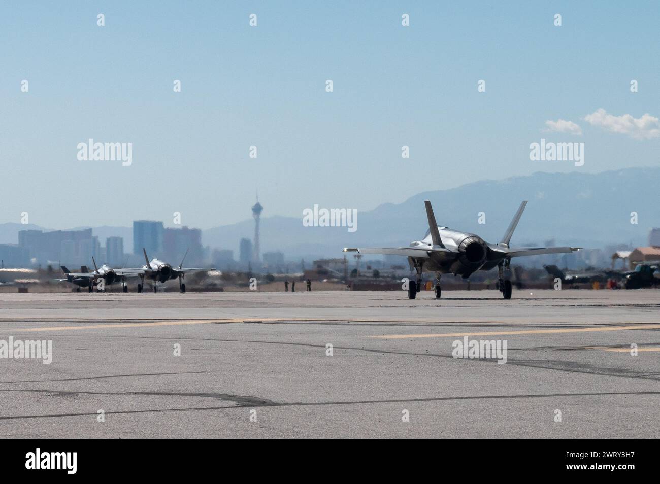 Royal Netherlands Air Force F-35 Lightning IIs arrive for Red Flag-Nellis 24-2 at Nellis Air ...