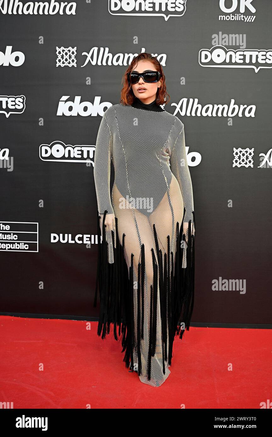 Violeta OT poses at the photocall of the 'Premios Ídolo 2024' at the ...
