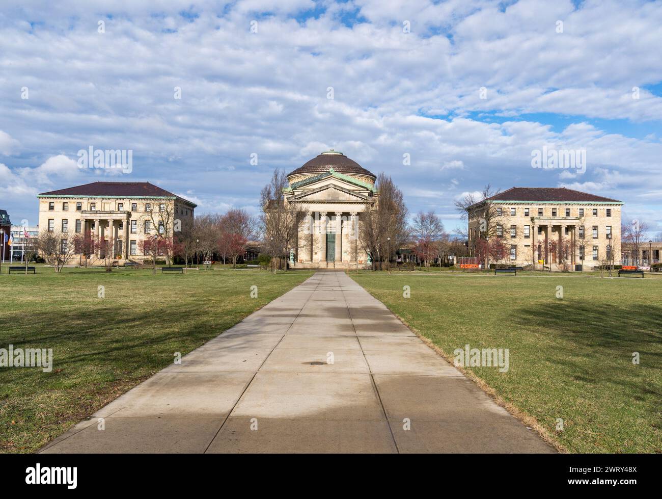 Bronx, NY - US - MAR 10, 2024 Wide view of the Neoclassical Gould ...