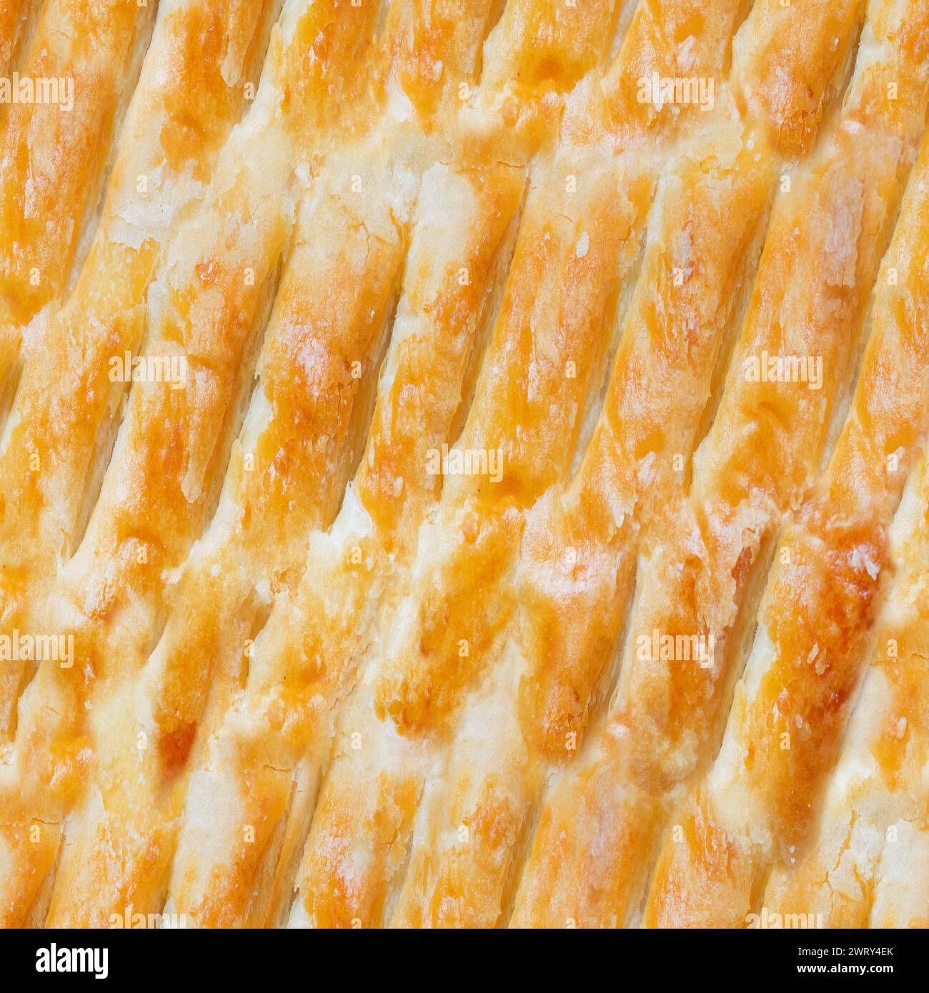 Seamless photo texture of bread puff pastry Stock Photo - Alamy