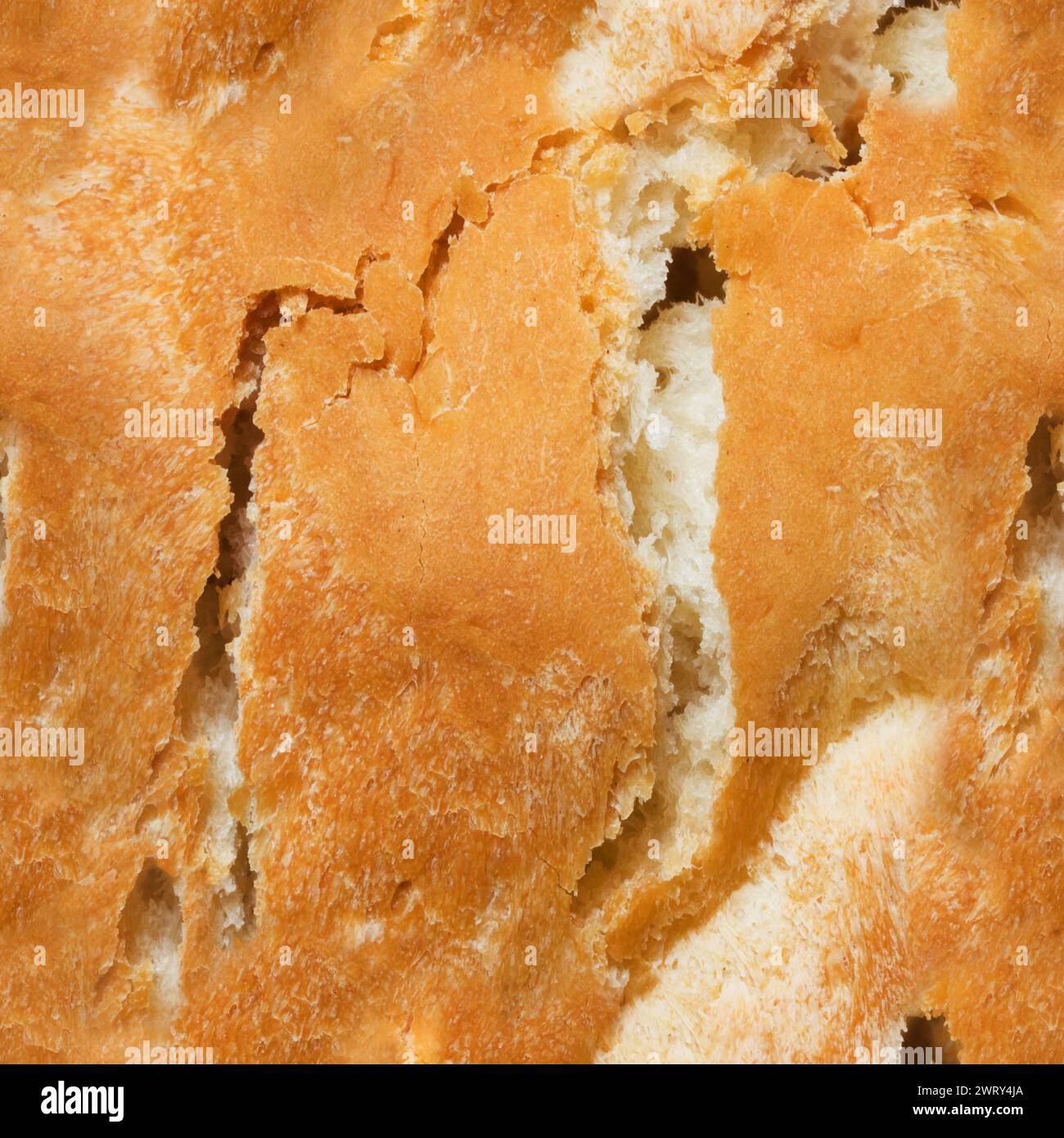Seamless photo texture of torn bread crust pastry Stock Photo - Alamy