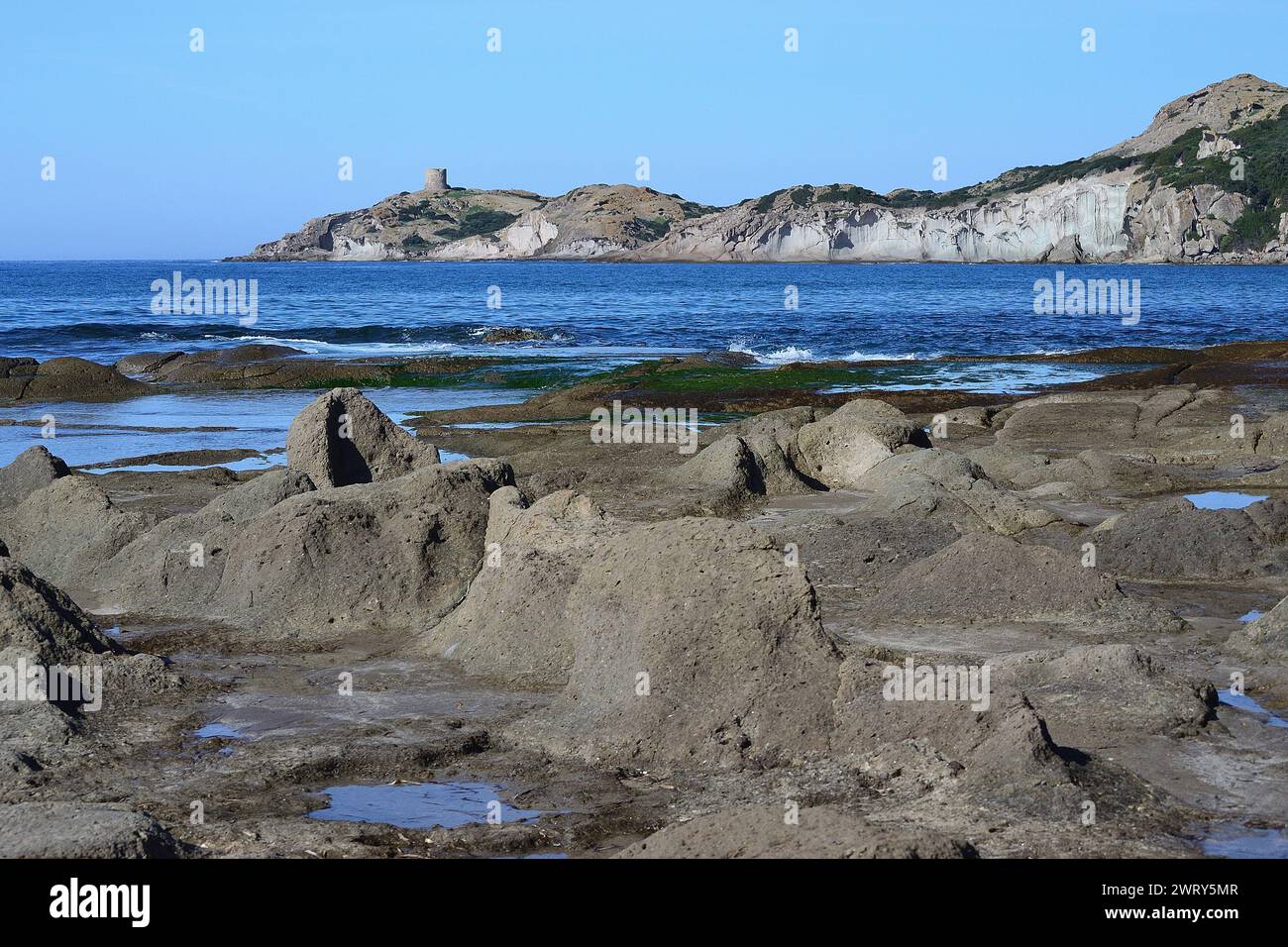 The coast of Rocca Lada Stock Photo - Alamy