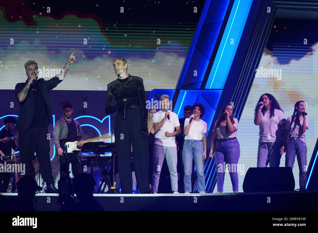 Singer Beret performs during the XXVIII edition of the Dial Awards gala ...