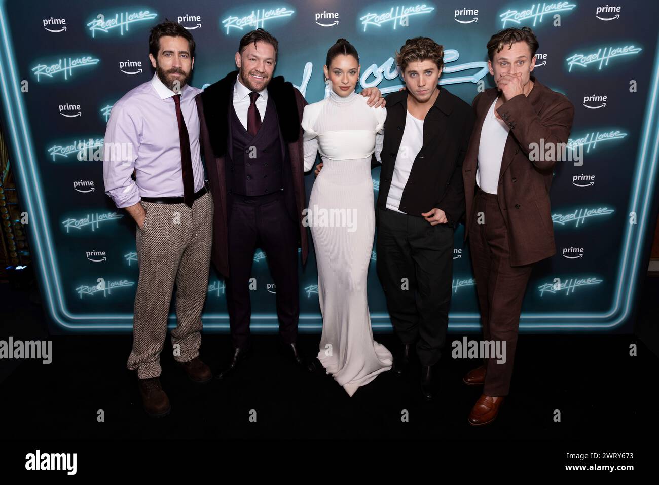 Jake Gyllenhaal, from left, Conor McGregor, Daniela Melchoir, Lukas ...