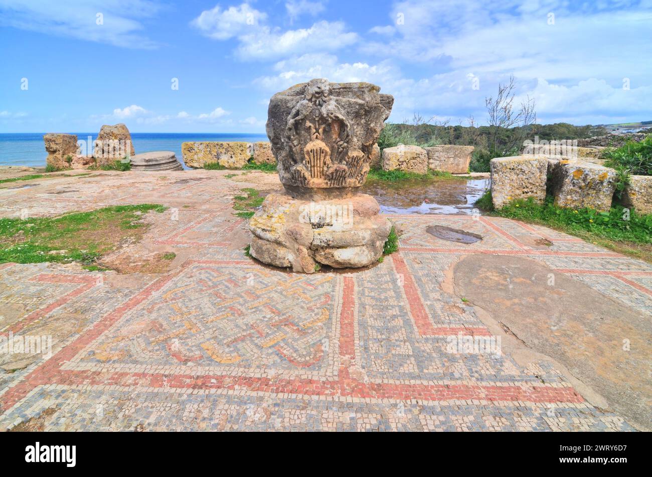 Ruins of the Roman city of Tipaza in Algeria Stock Photo - Alamy
