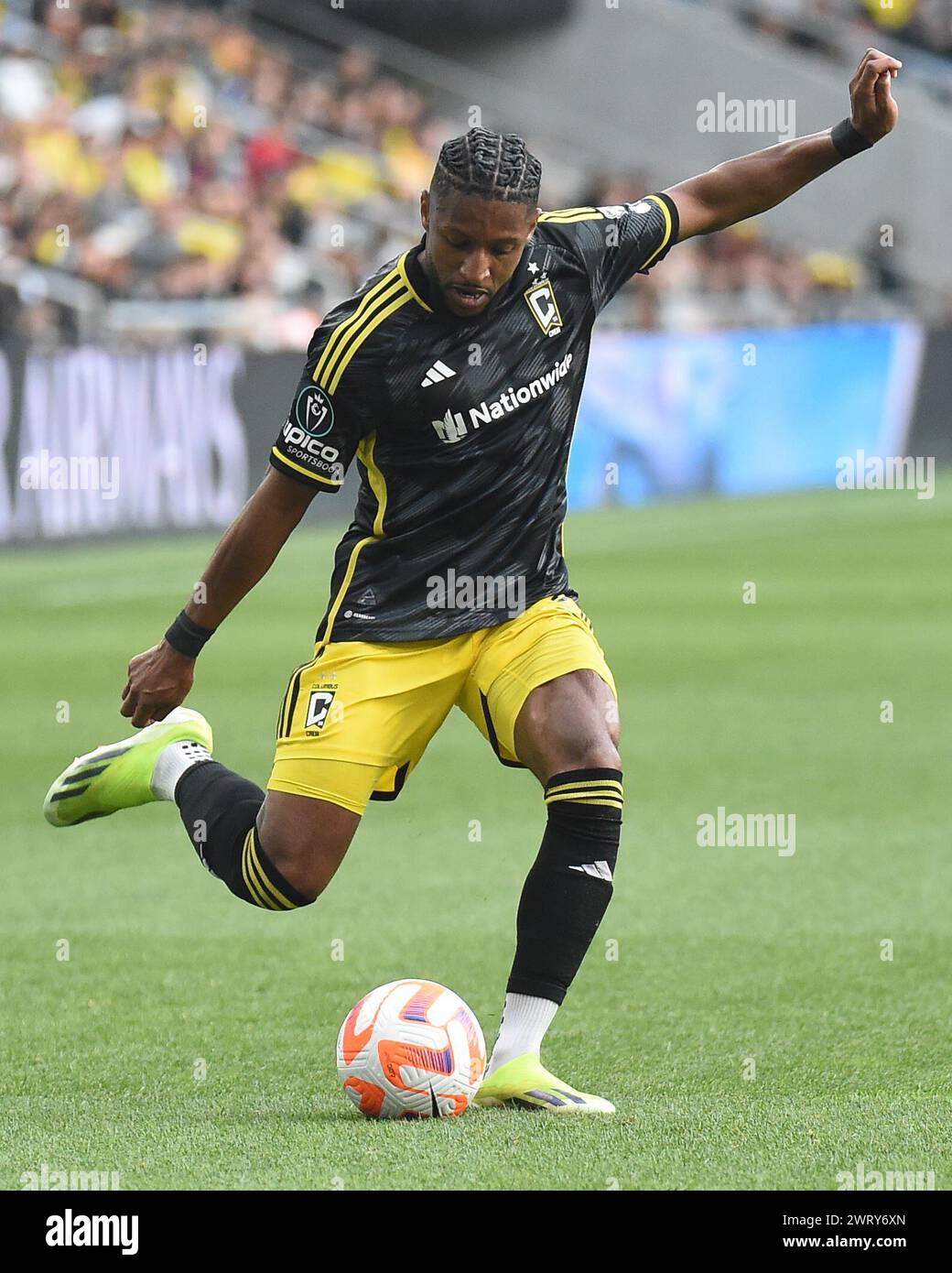 Columbus, Ohio, USA. 12th Mar, 2024. Columbus Crew defender Steven ...