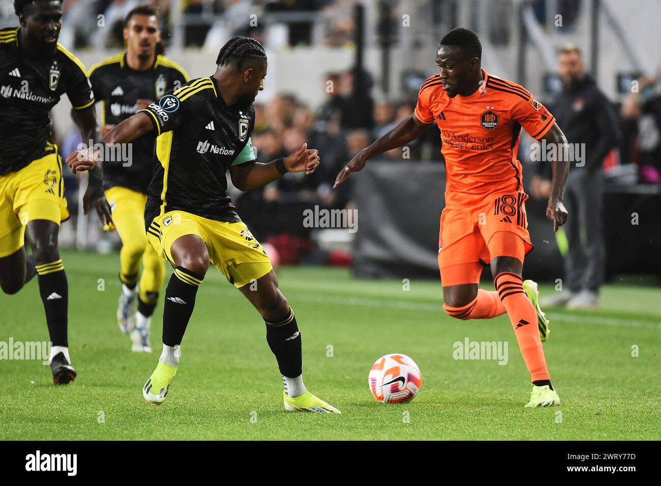 Columbus, Ohio, USA. 12th Mar, 2024. Houston Dynamo FC forward Ibrahim ...