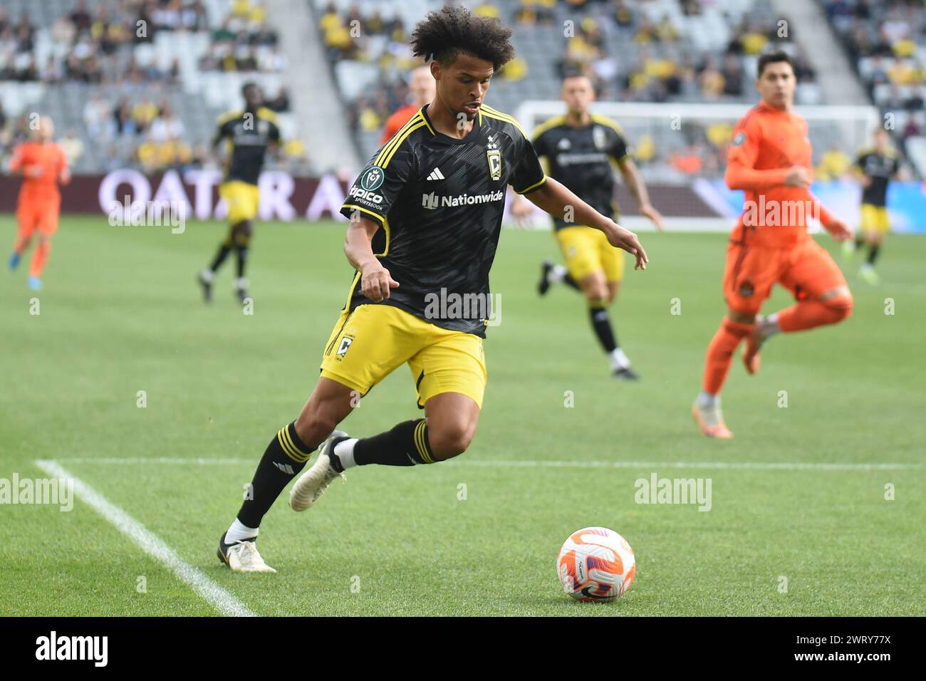 Columbus, Ohio, USA. 12th Mar, 2024. Columbus Crew forward Jacen ...