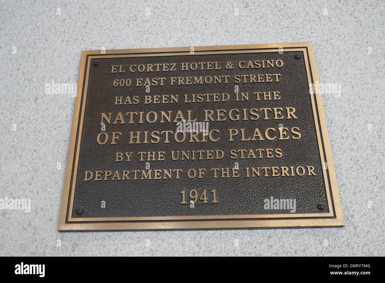 Las Vegas, Nevada, USA 7th March 2024 El Cortez Hotel & Casino in ...