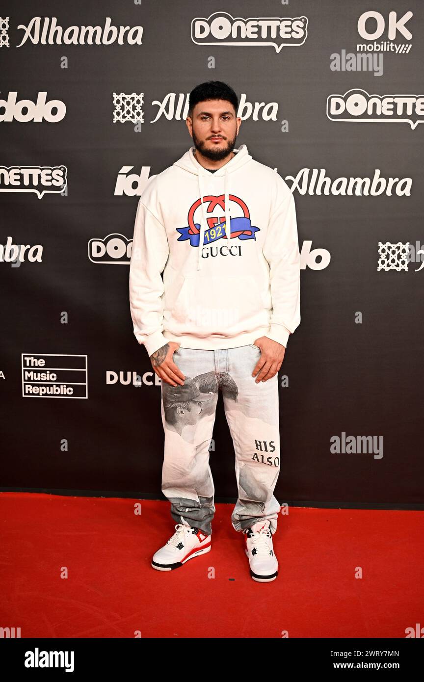 Omar Montes poses at the photocall of the 'Idol Awards 2024' at the ...