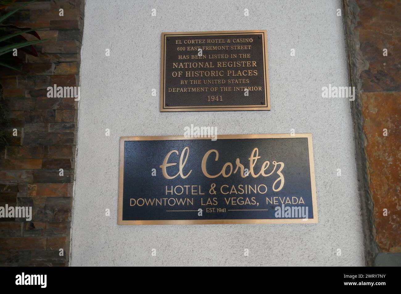 Las Vegas, Nevada, USA 7th March 2024 El Cortez Hotel & Casino in ...